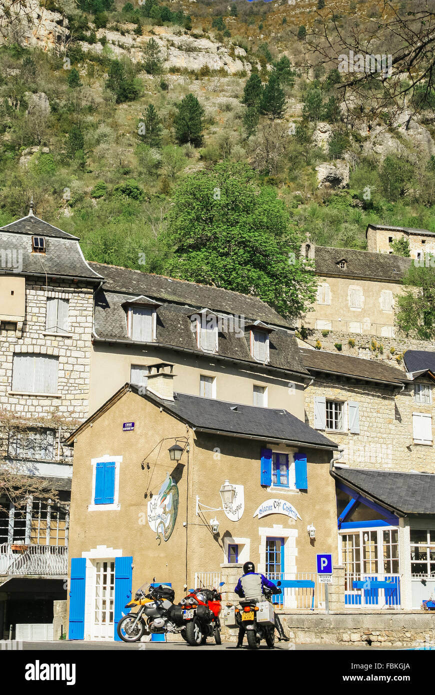 Sainte-Enimie, Gorges du Tarn, Sainte-Enimie, Lozere, France Stock ...