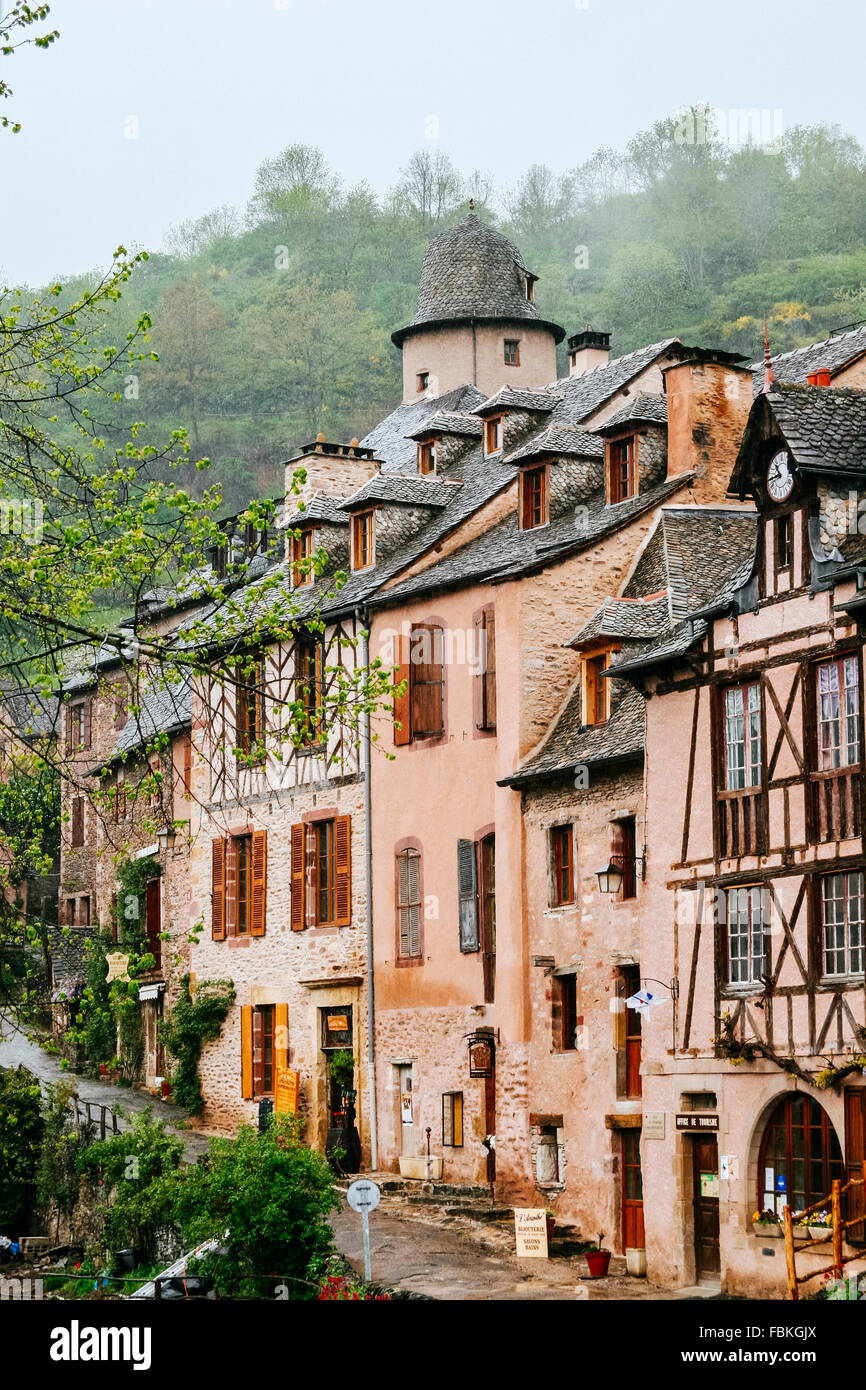 Conques, France, part of the Camino de Compostela Stock Photo - Alamy