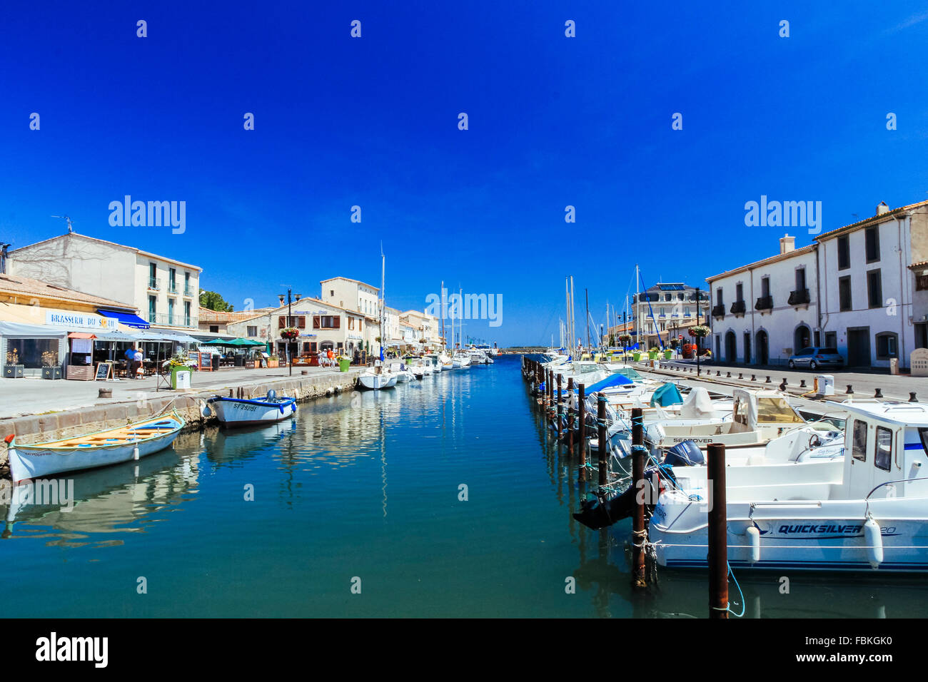 Marseillan harbour, Herault, Languedoc-Roussillon, France, Europe Stock ...