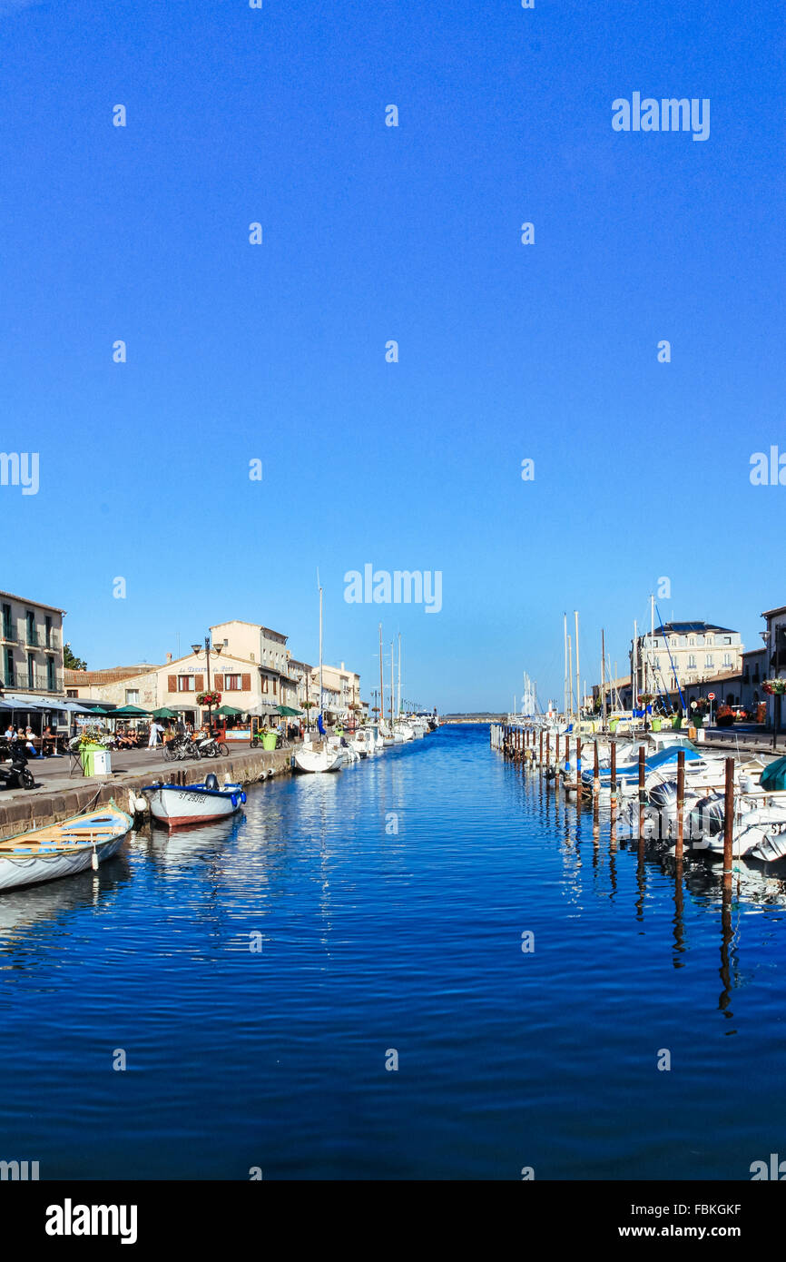 Marseillan harbour, Herault, Languedoc-Roussillon, France, Europe Stock ...