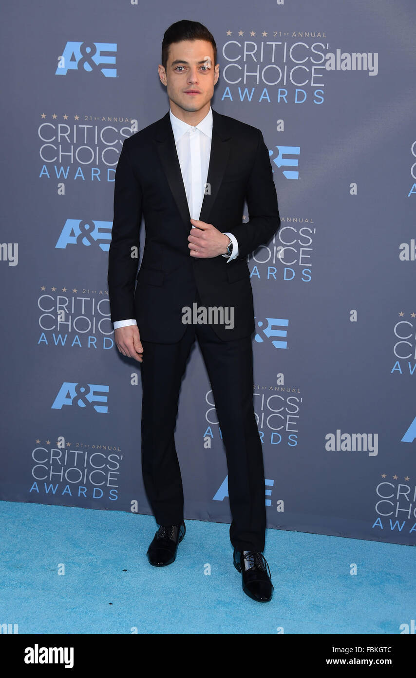 Santa Monica, California, USA. 17th Jan, 2016. Rami Malek arrives for ...