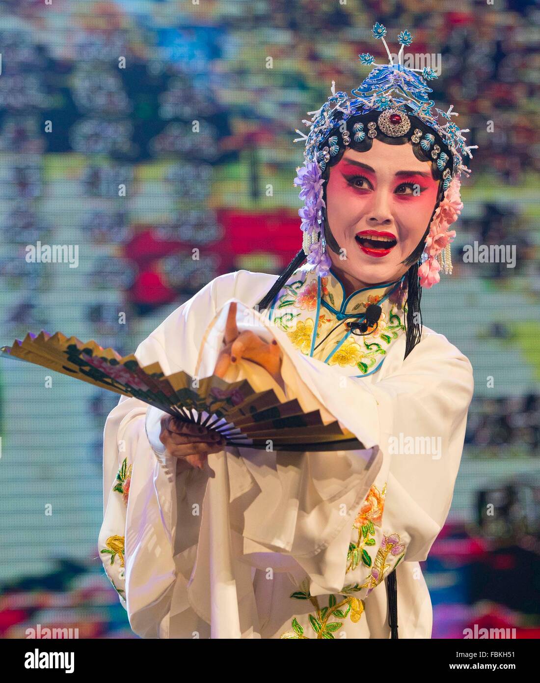 Toronto, Canada. 17th Jan, 2016. Actress Liu Xinhong performs Kunju ...