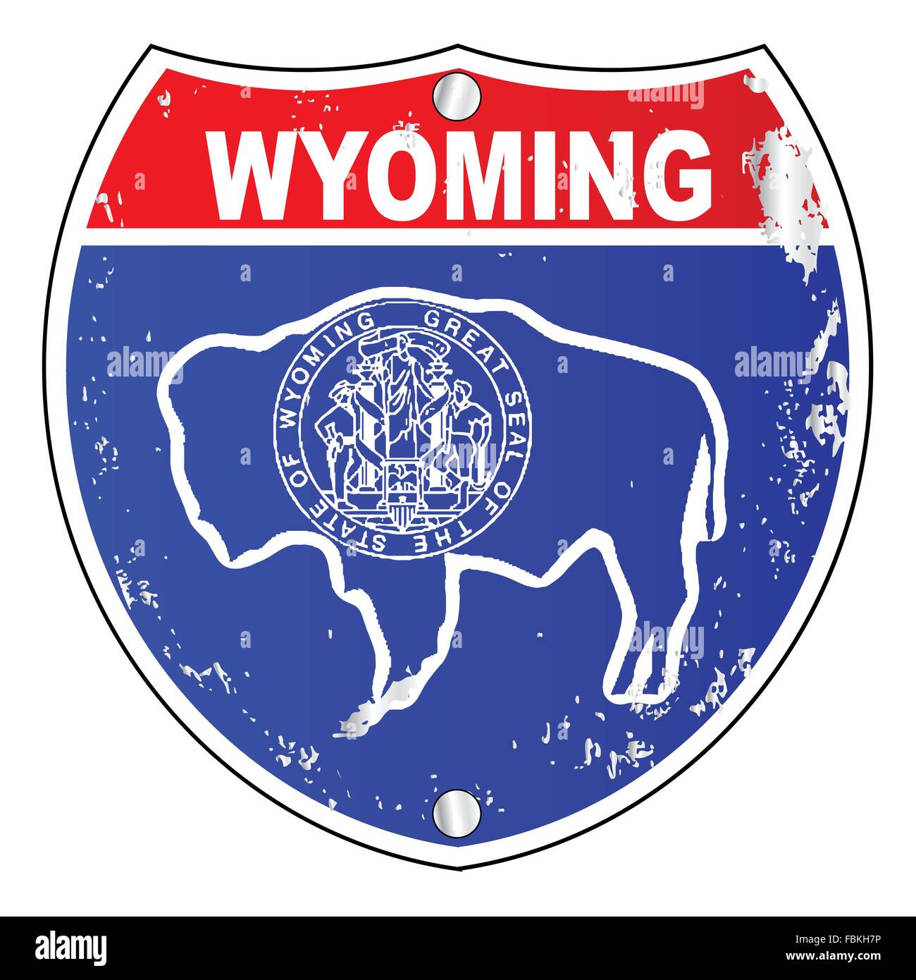 Wyoming Flag High Resolution Stock Photography and Images - Alamy