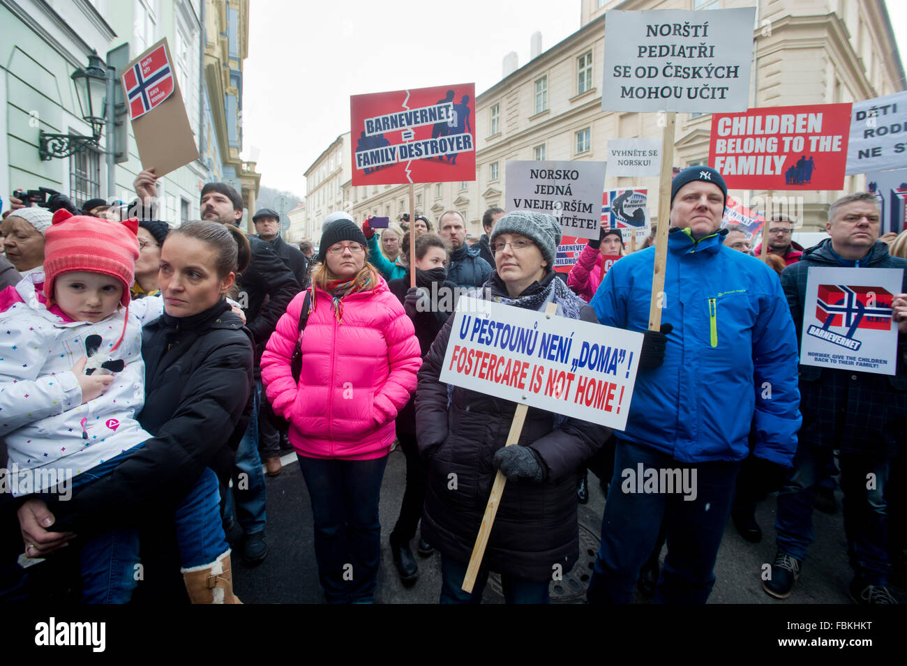 Several hundred people protested against the way in which the Norwegian ...