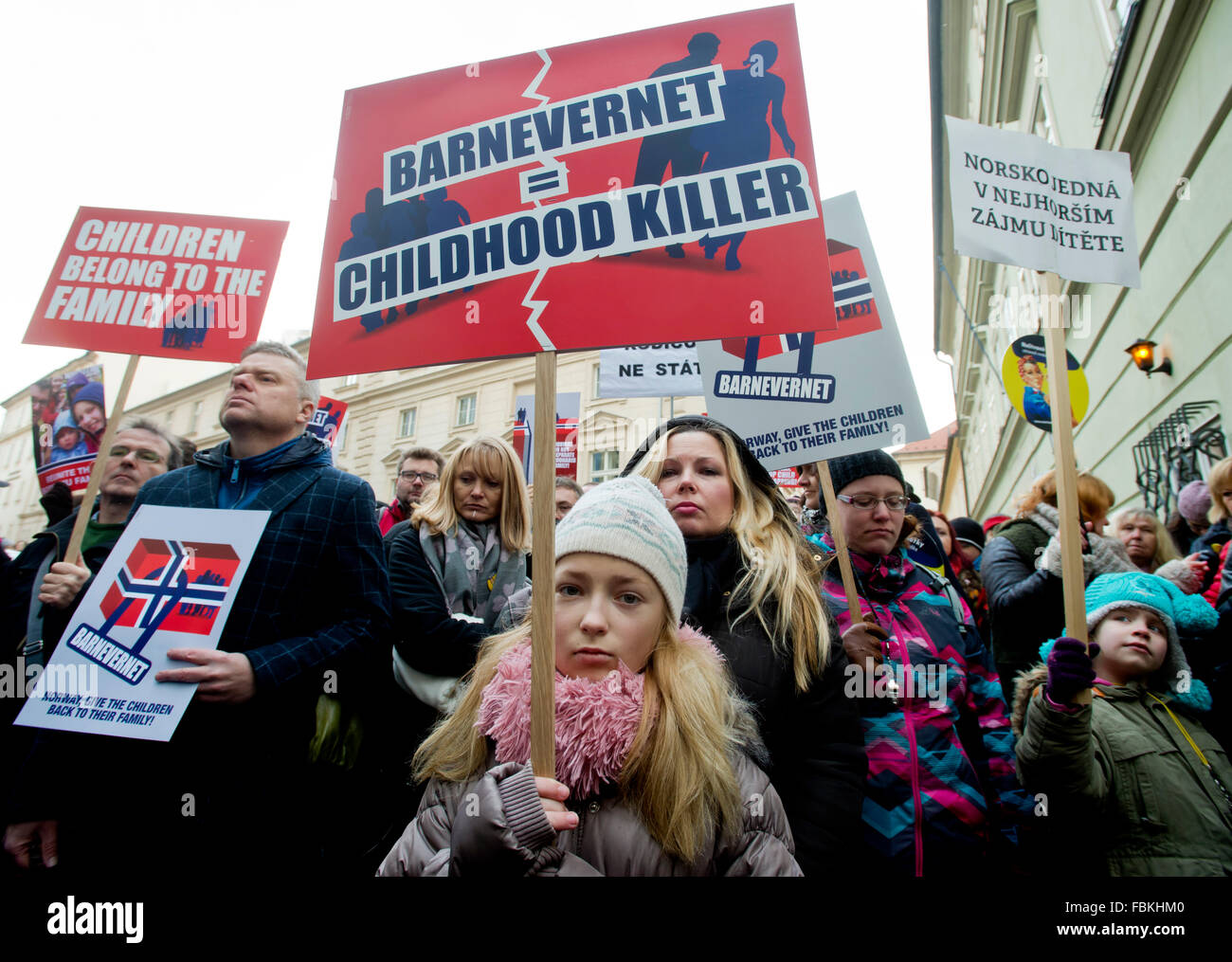 Several hundred people protested against the way in which the Norwegian ...