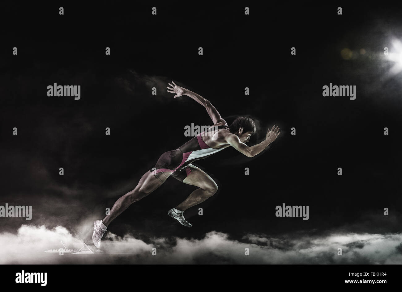 Athlete running hi-res stock photography and images - Alamy