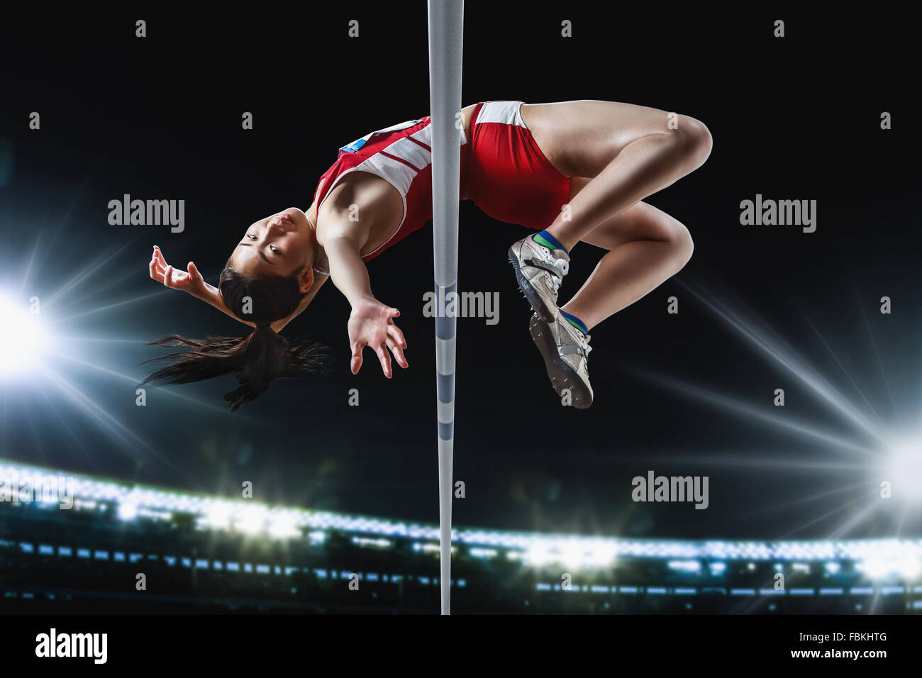 Female long jump athlete hi-res stock photography and images - Alamy