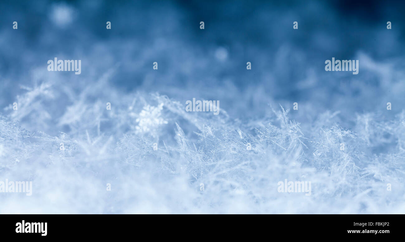 natural snowflakes on snow Stock Photo - Alamy