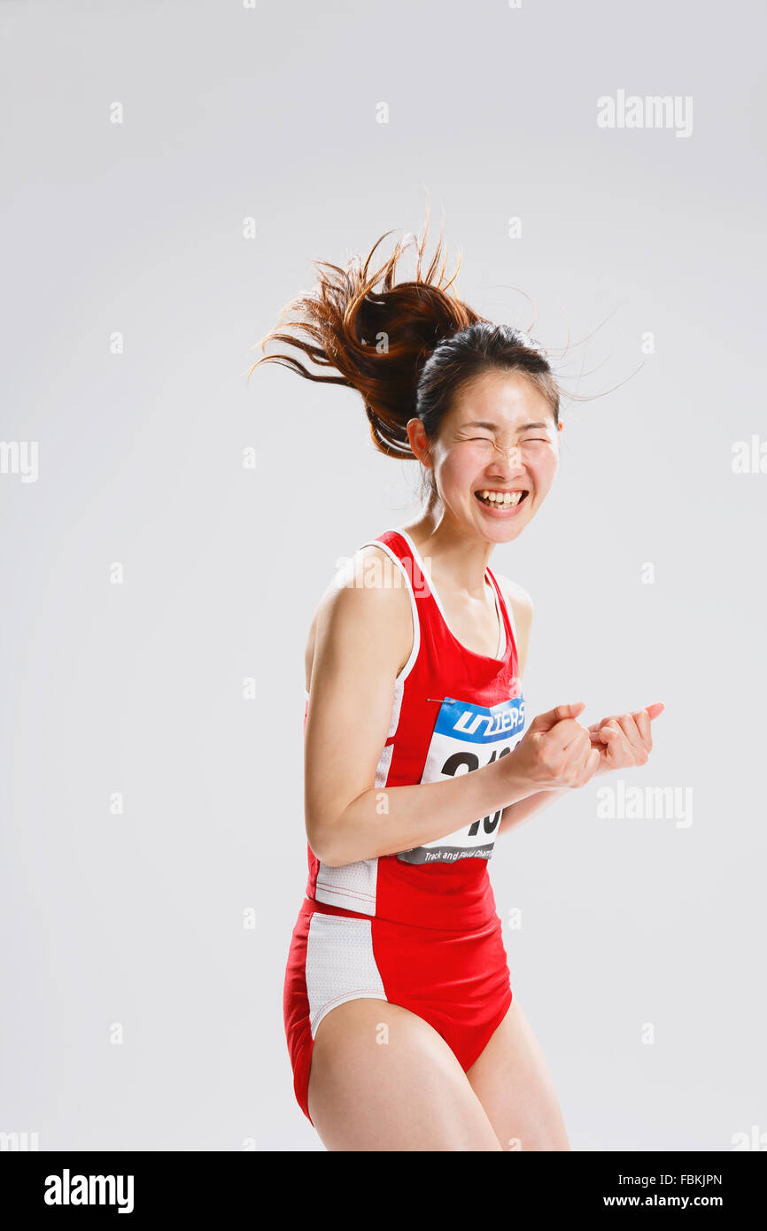 Japanese female athlete Stock Photo - Alamy