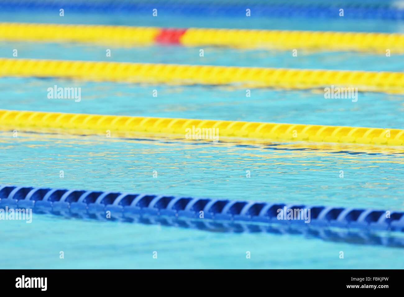 Why Are the Middle Lanes Yellow in Swimming