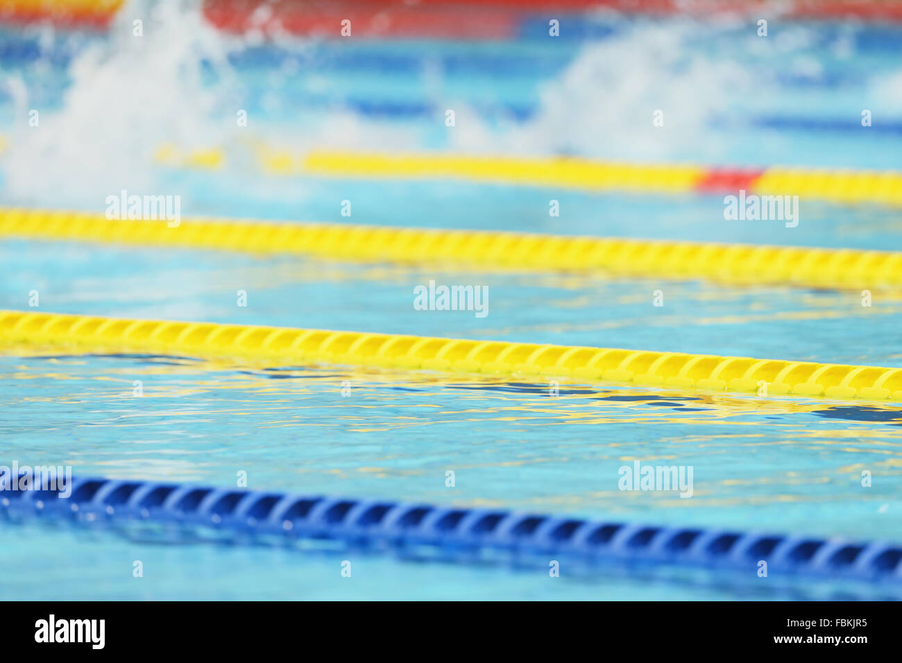 Lane marks in a swimming pool Stock Photo - Alamy