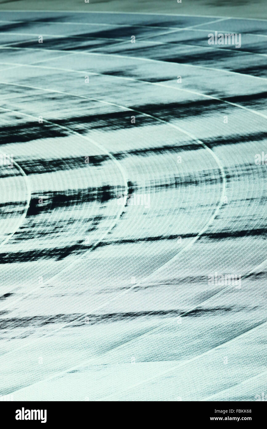 Wet racing track Stock Photo - Alamy