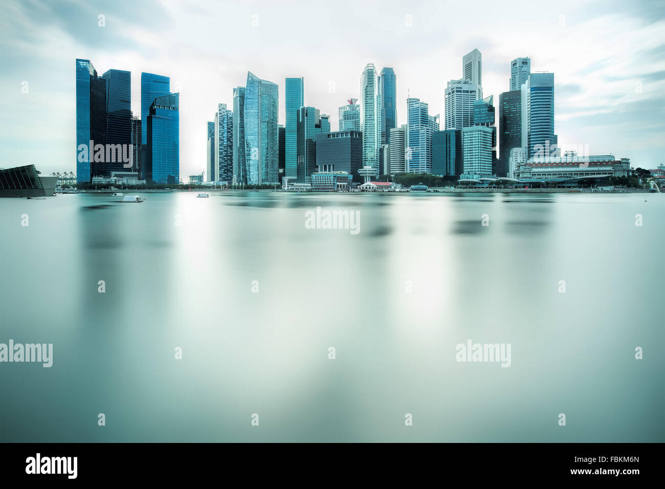 Backlit city skyline Stock Photo - Alamy