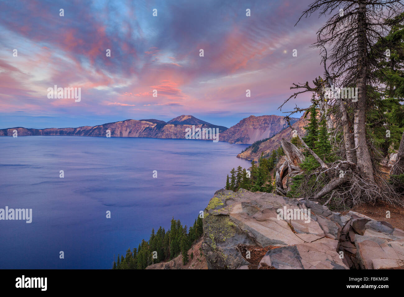 oregon, lake, crater, forest, blue, mountain, wizard, rock, northwest ...