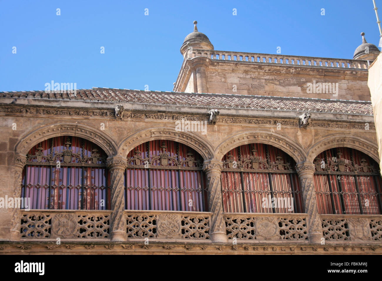 Downtown palace detail, Granada. Baroque style Stock Photo - Alamy