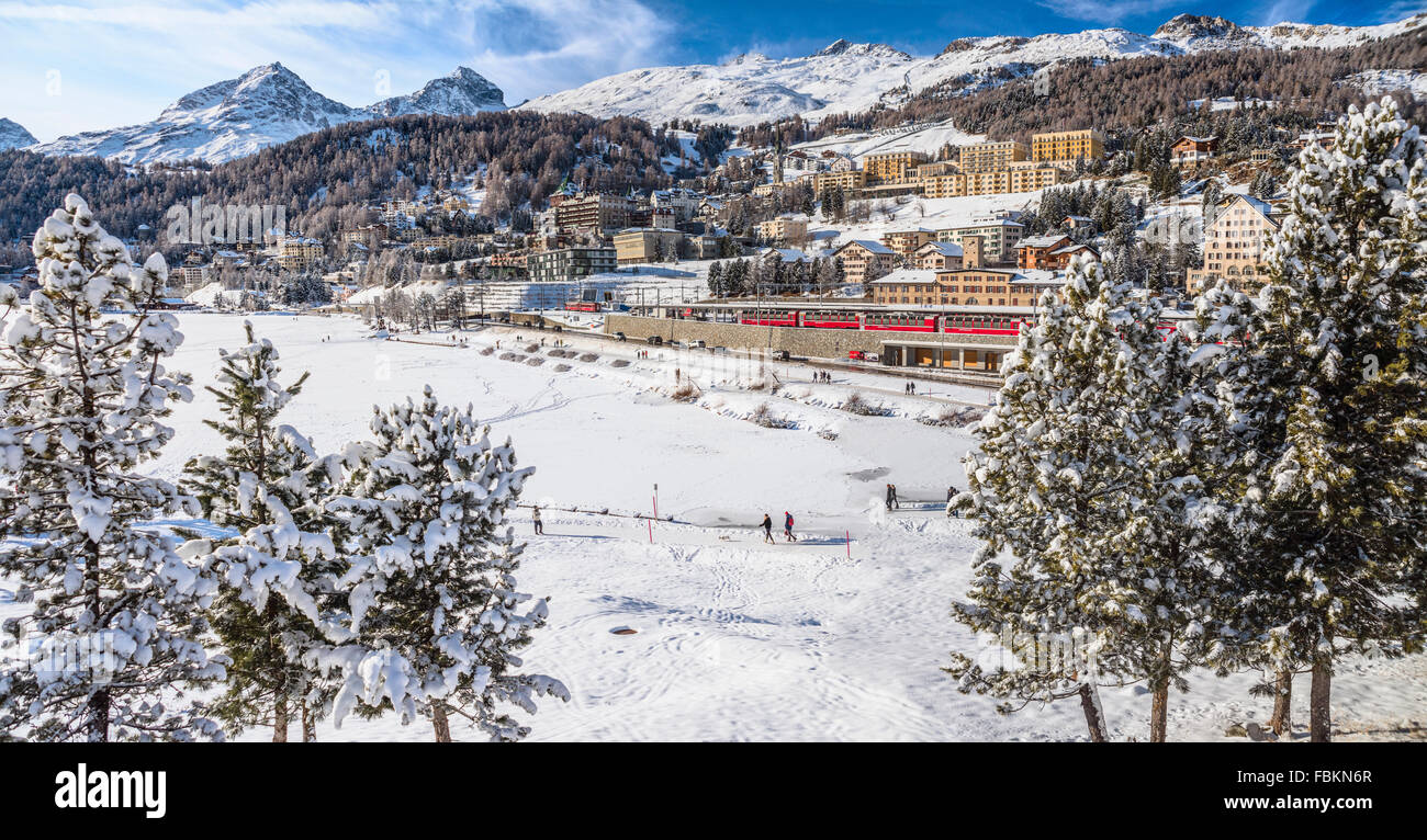 St moritz winterlandschaft hi-res stock photography and images - Alamy