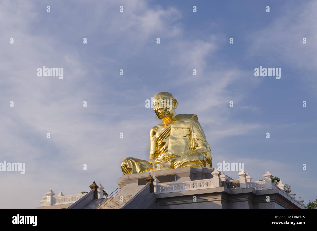 Big buddha statue in wat Lahan Rai, Rayong, Thailand Stock Photo - Alamy