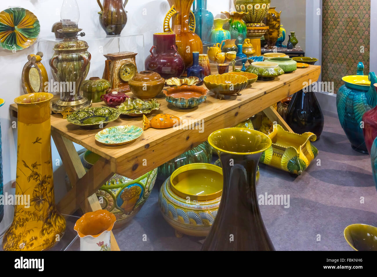 Dorman Museum Middlesbrough display of decorative ceramics made at the ...