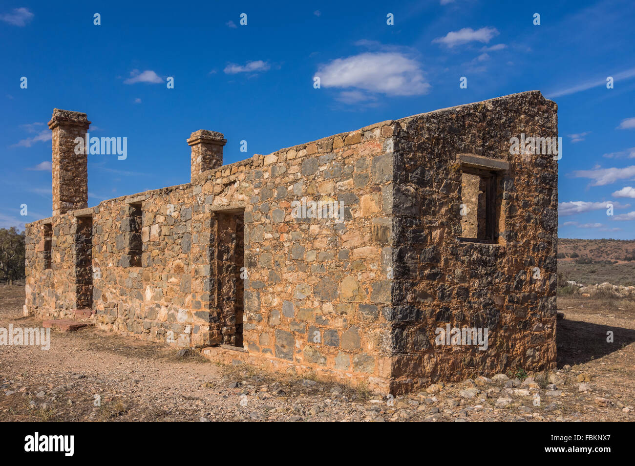 Outback South Australia old abandoned homestead in the Flinders Rangers ...