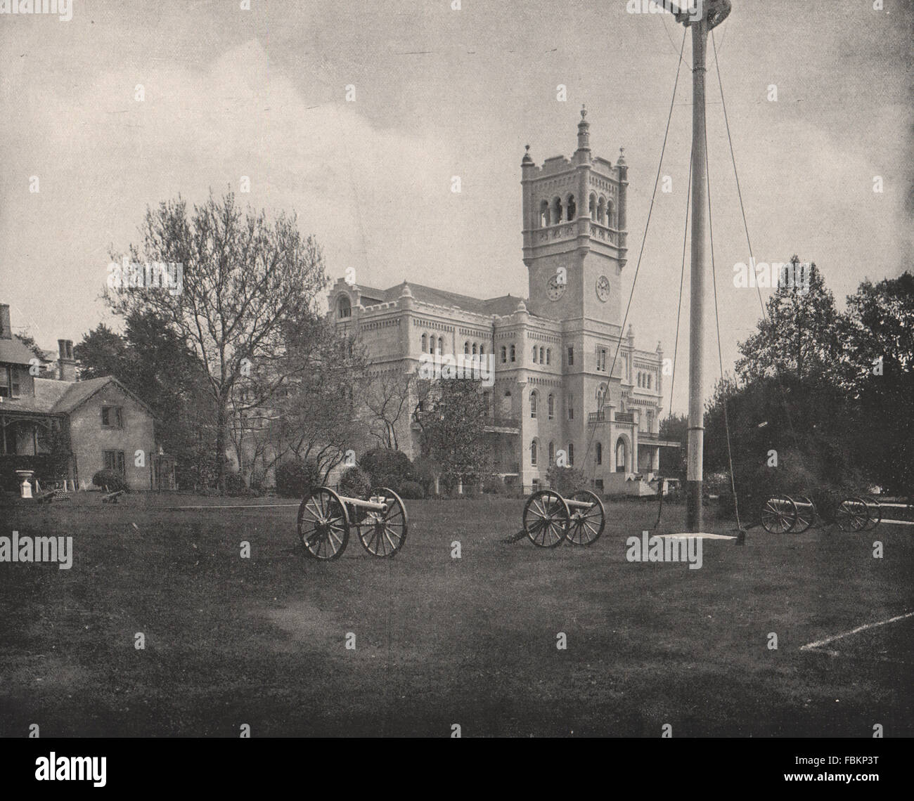 The Armed Forces Retirement Home - Washington DC, antique print 1895 ...