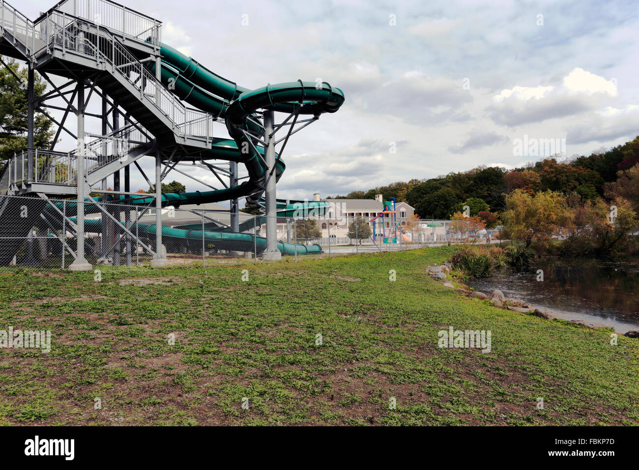 Water park waterslide hi-res stock photography and images - Alamy