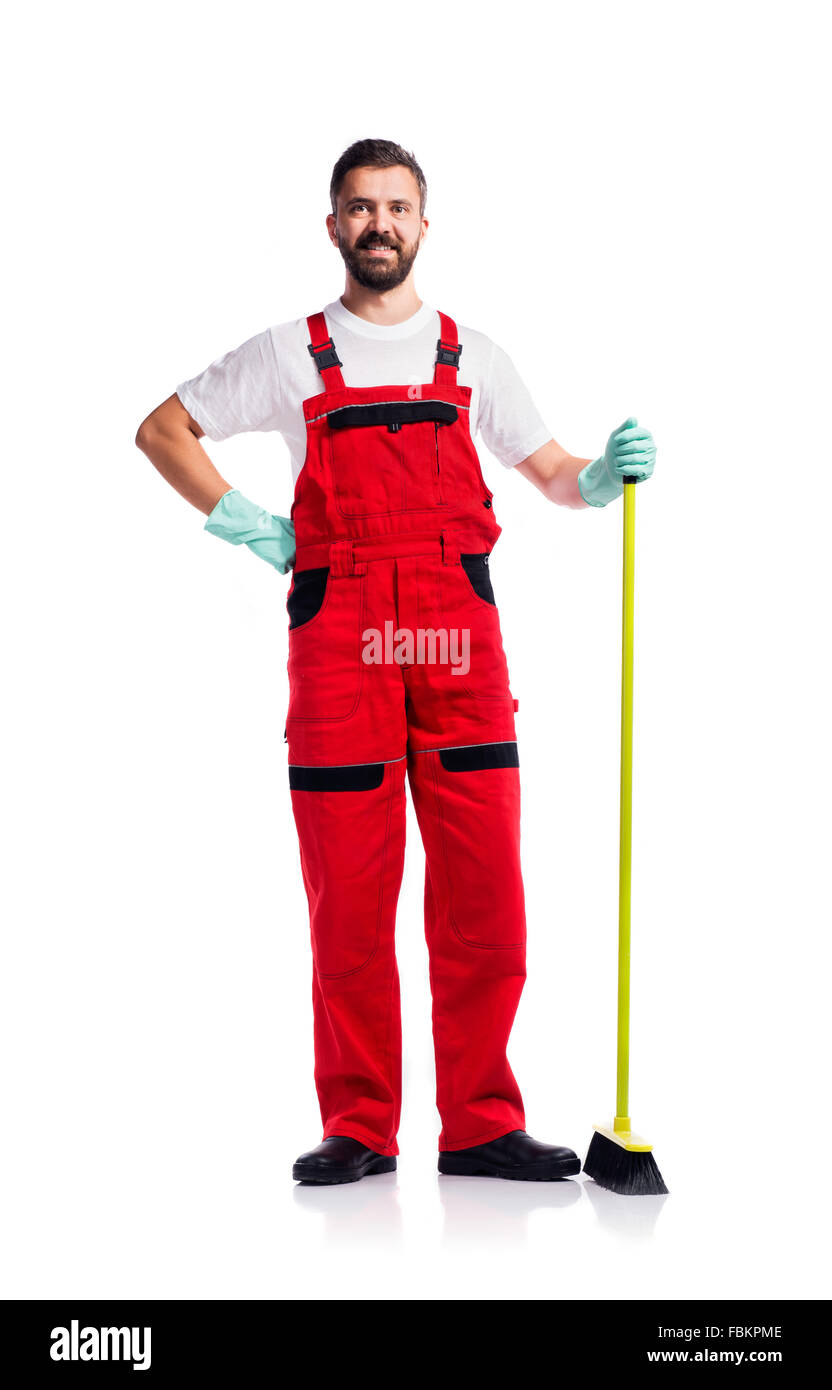 Cleaner man hi-res stock photography and images - Alamy