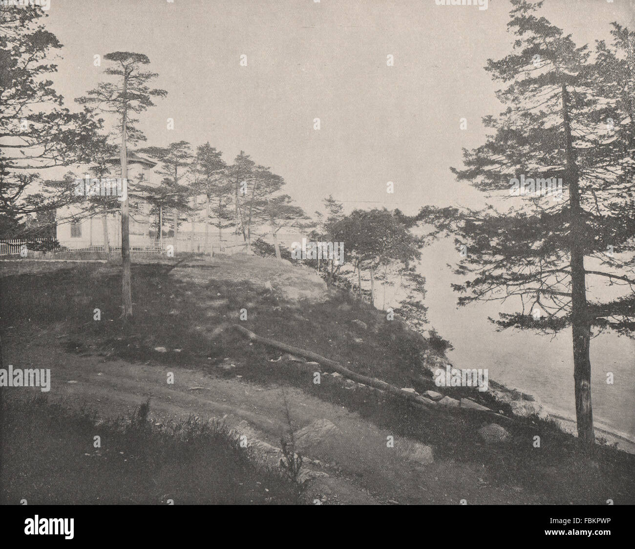 Savin Rock, New Haven, Connecticut, antique print 1895 Stock Photo - Alamy