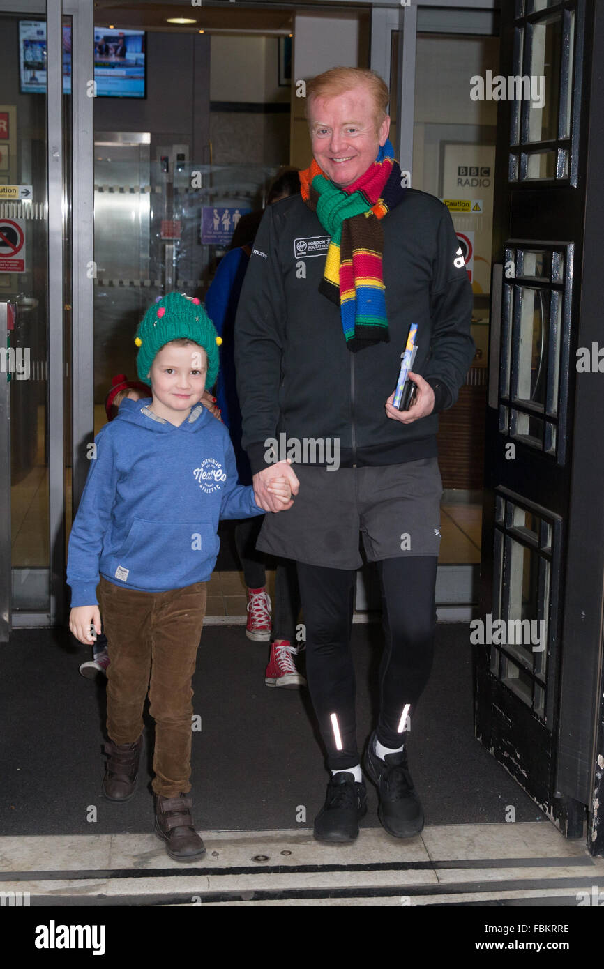 Chris Evans, Natasha Shishmanian, Children pictured leaving the Radio 2 ...