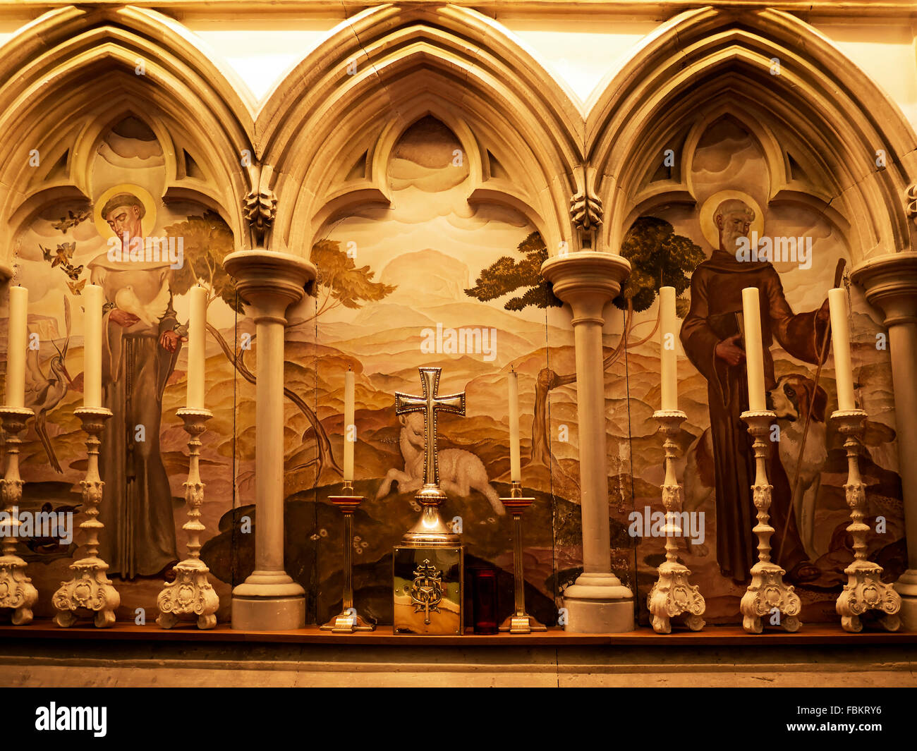 Altar of the Kings Chapel the Garrison Church on the Rock of Gibraltar ...