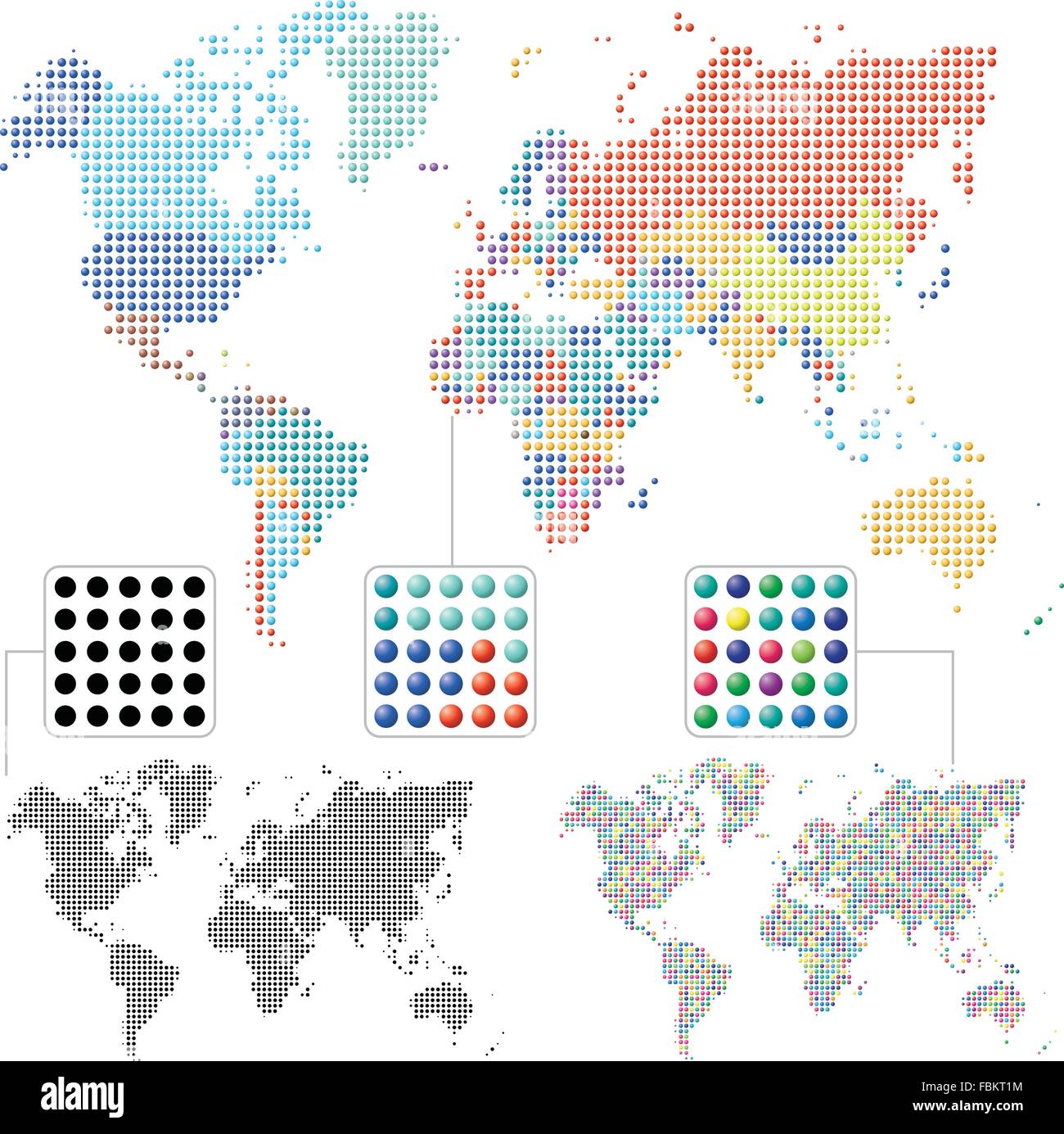 Set of world maps Stock Vector Image & Art - Alamy