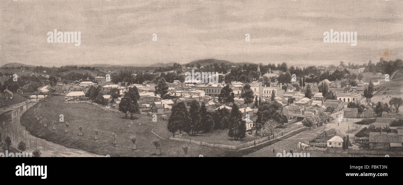 CLUNES. Victoria, Australia, antique print 1888 Stock Photo - Alamy