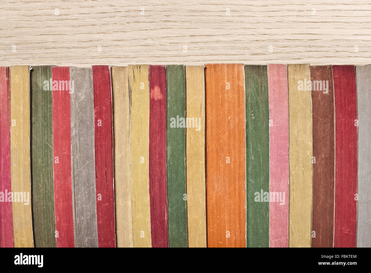 old colorful vintage books background Stock Photo - Alamy