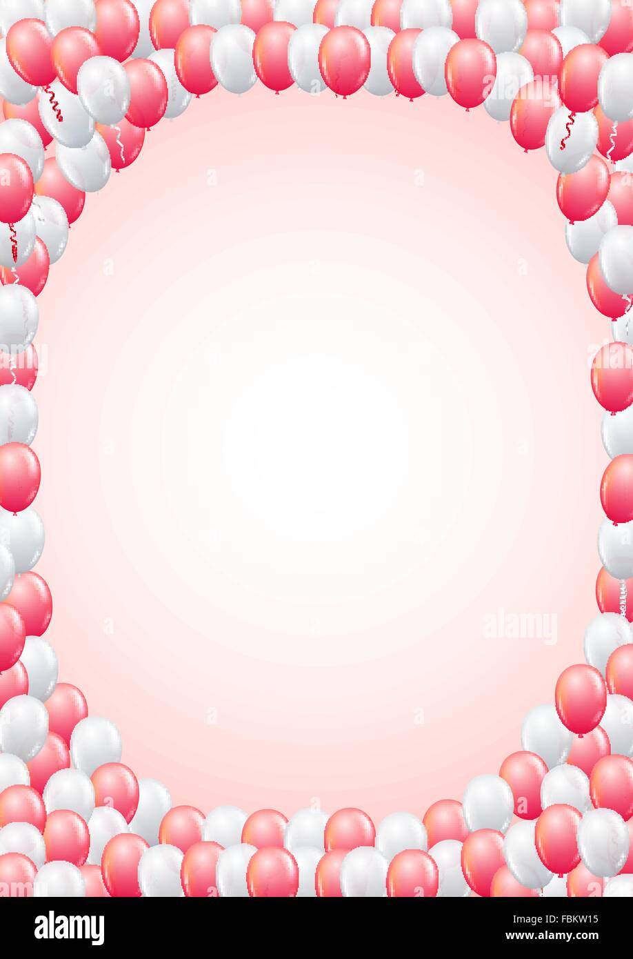 Balloons frame template Stock Vector Image & Art - Alamy