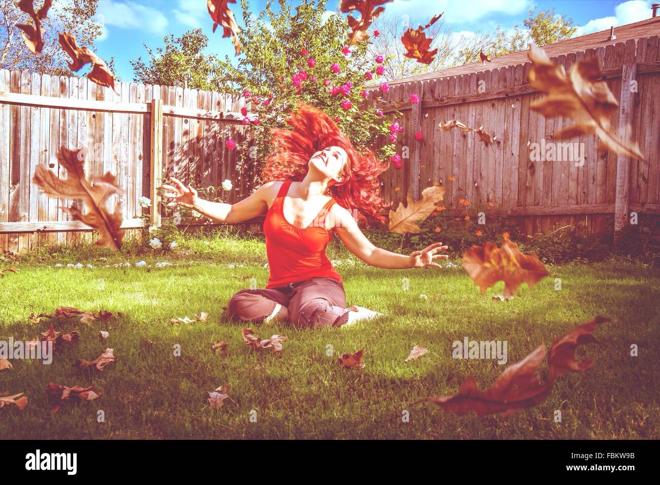 Woman falling hi-res stock photography and images - Alamy