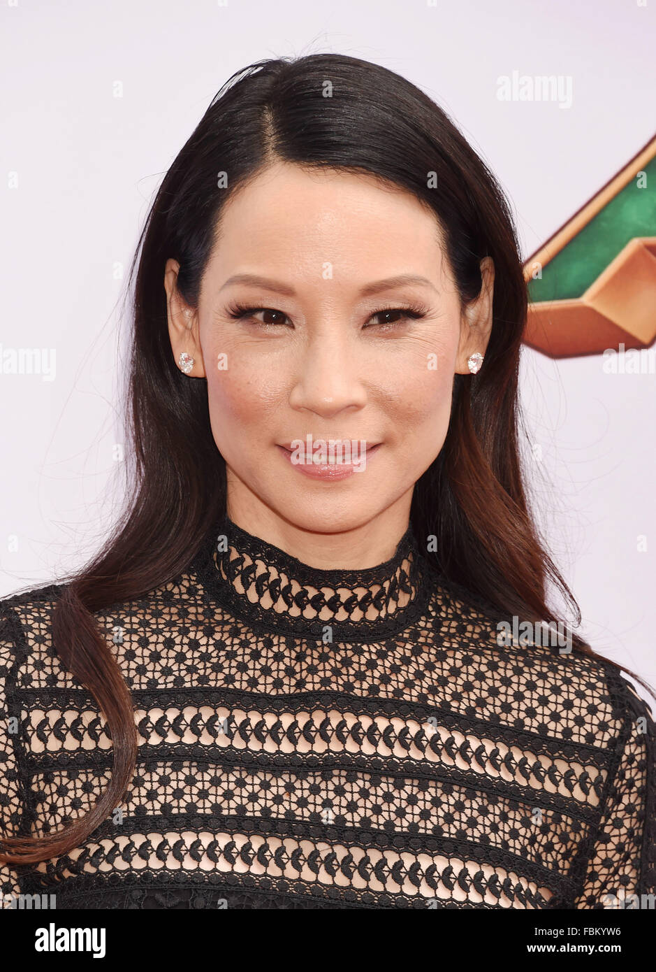 LUCY LIU US film actress in January 2016. Photo Jeffrey Mayer Stock ...