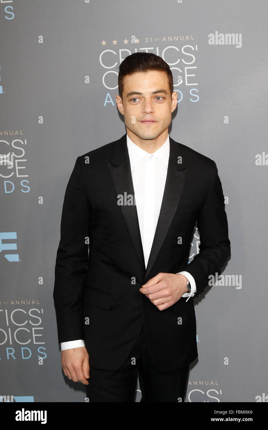 Santa Monica, California, USA. 18th Jan, 2016. Actor Rami Malek arrives ...