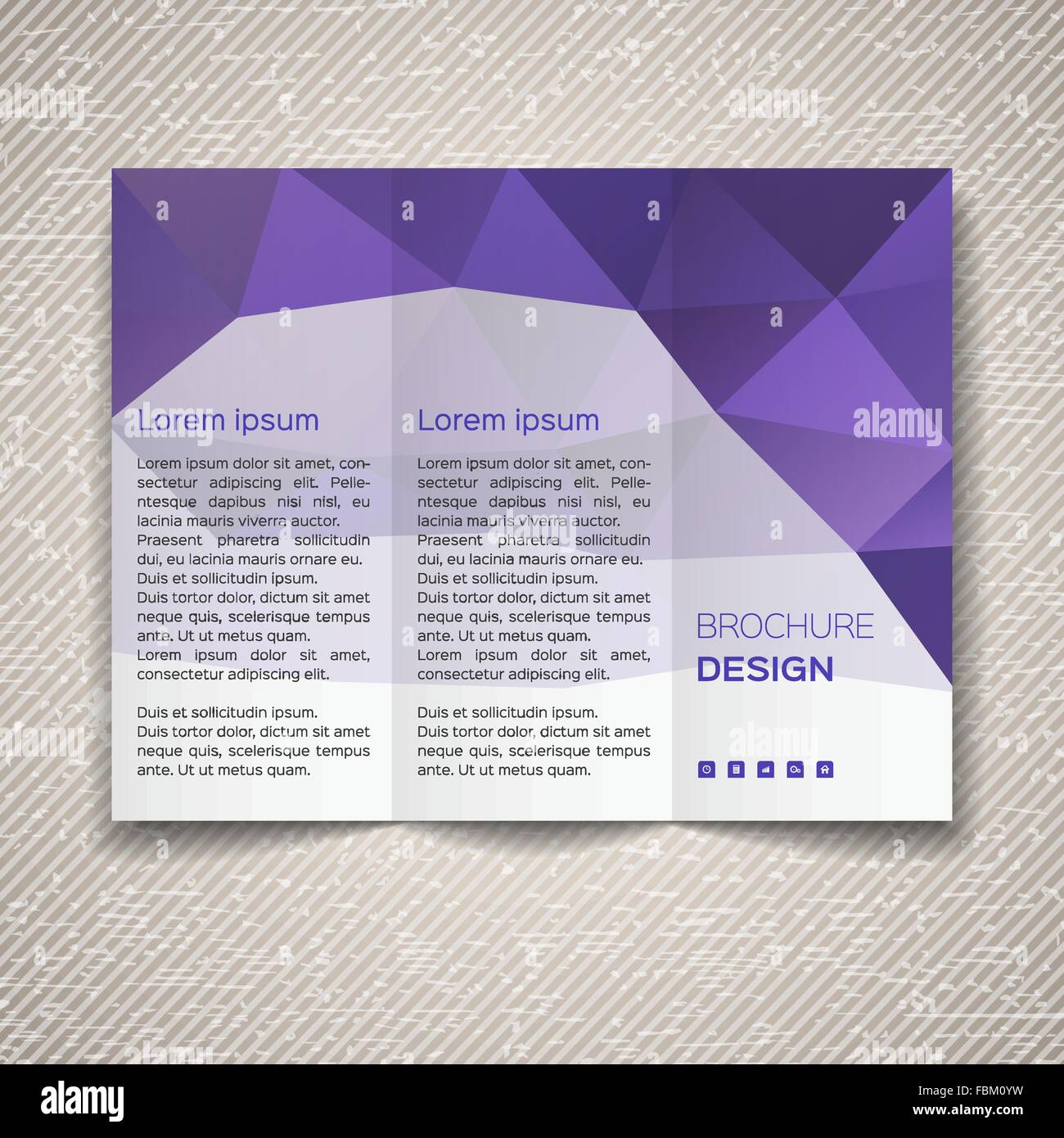 Vector template for leaflet Stock Vector Image & Art - Alamy