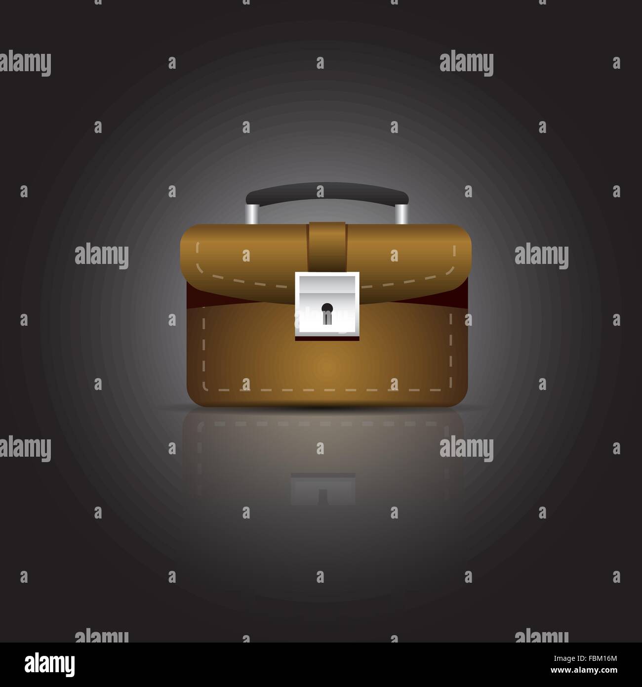 Briefcase with lock Stock Vector Image & Art - Alamy