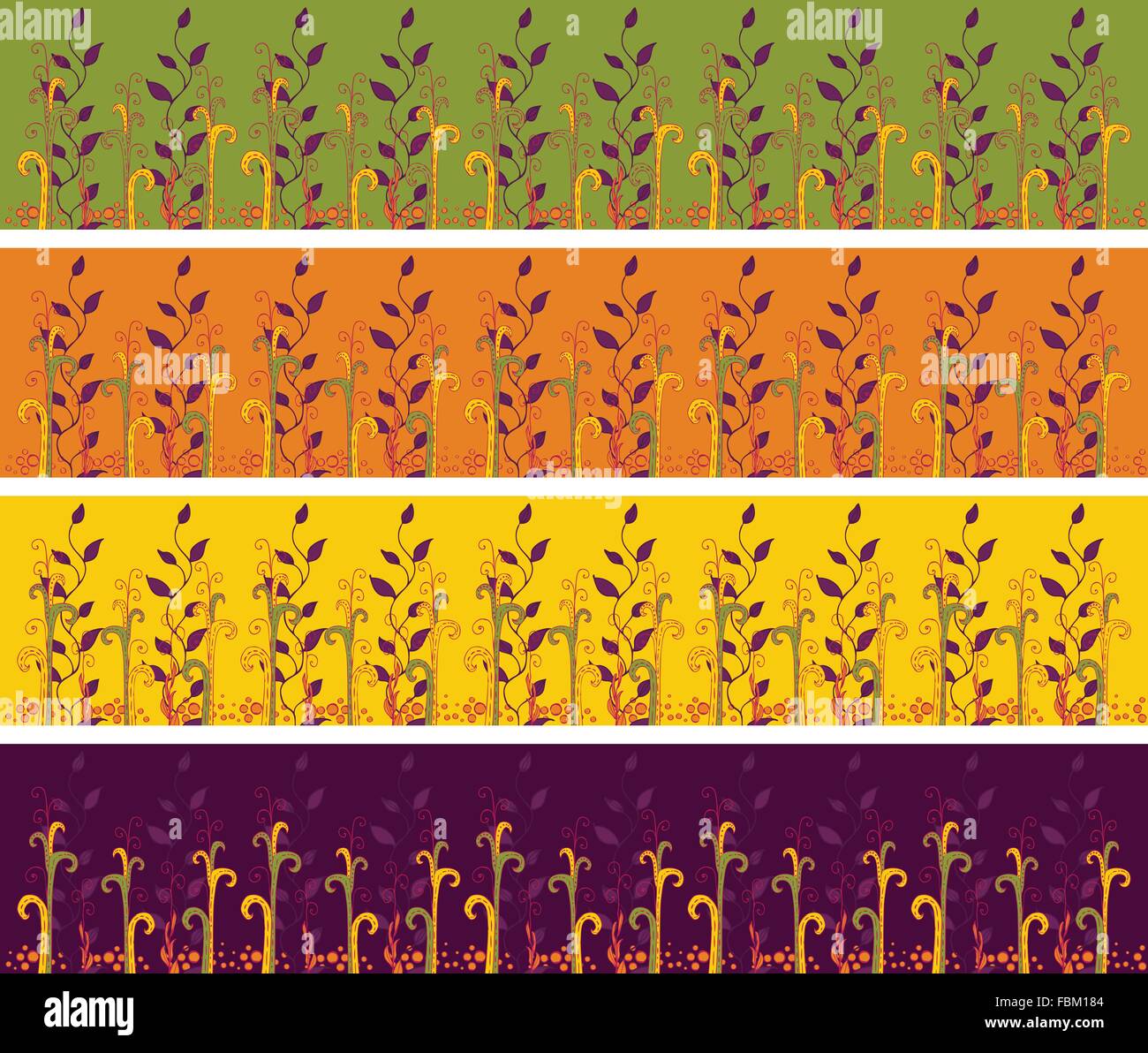 Banner with Floral Elements Stock Vector Image & Art - Alamy