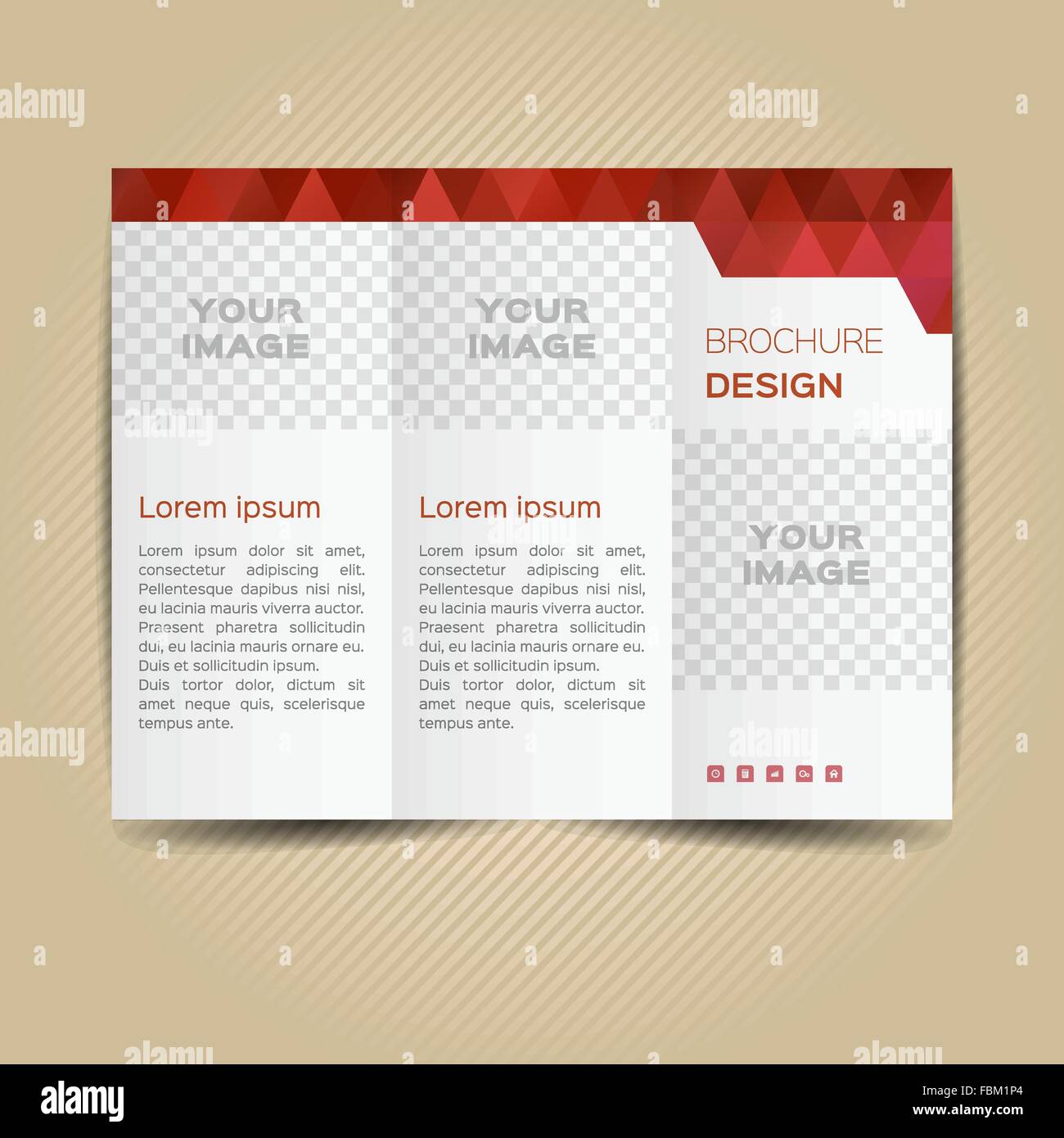 Vector template for leaflet Stock Vector Image & Art - Alamy