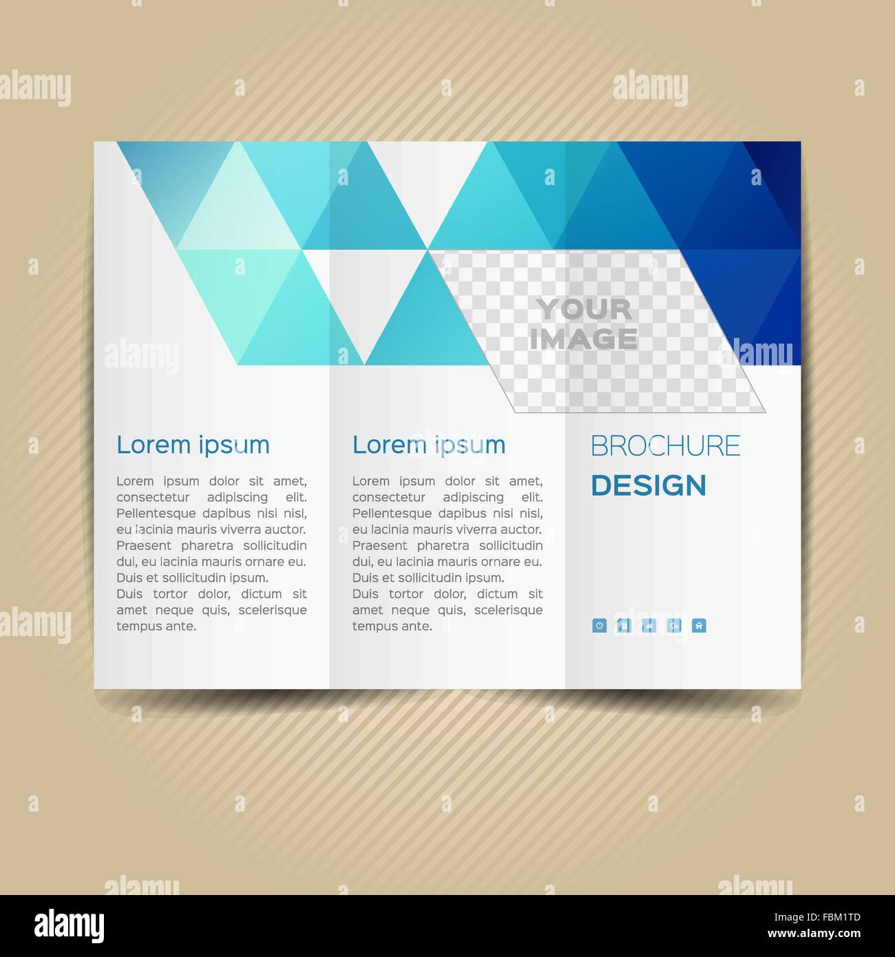 Vector template for leaflet Stock Vector Image & Art - Alamy