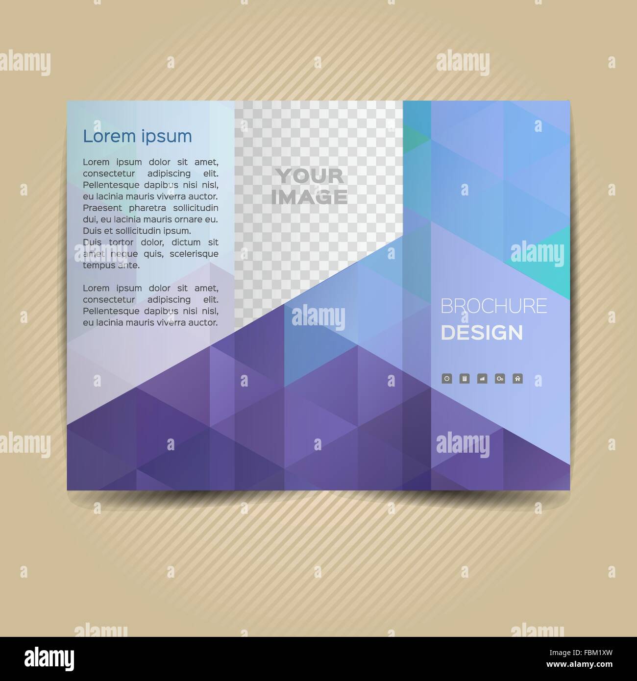 Vector template for leaflet Stock Vector Image & Art - Alamy