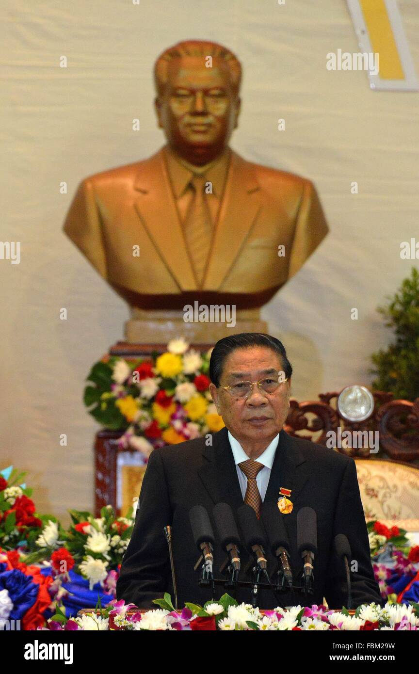 Vientiane. 18th Jan, 2016. Lao People's Revolutionary Party (LPRP ...