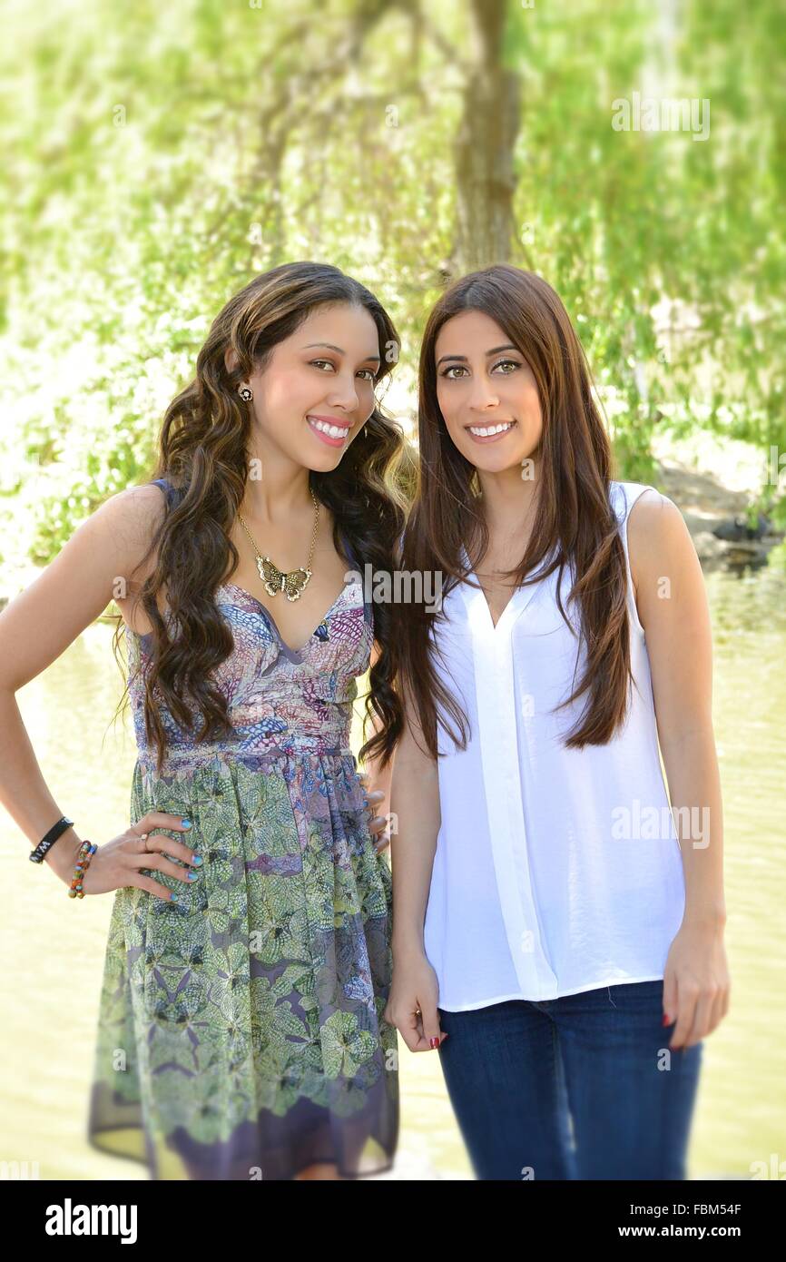 Young women in the park hi-res stock photography and images - Alamy
