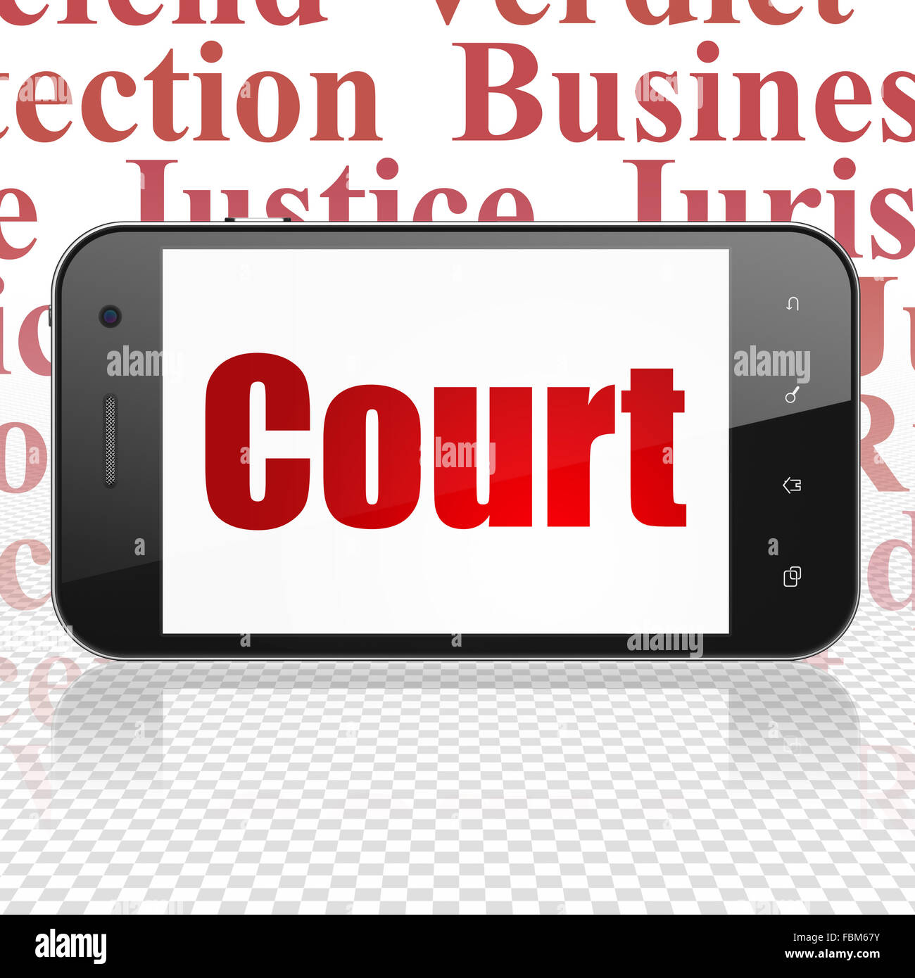 Law concept: Smartphone with Court on display Stock Photo - Alamy