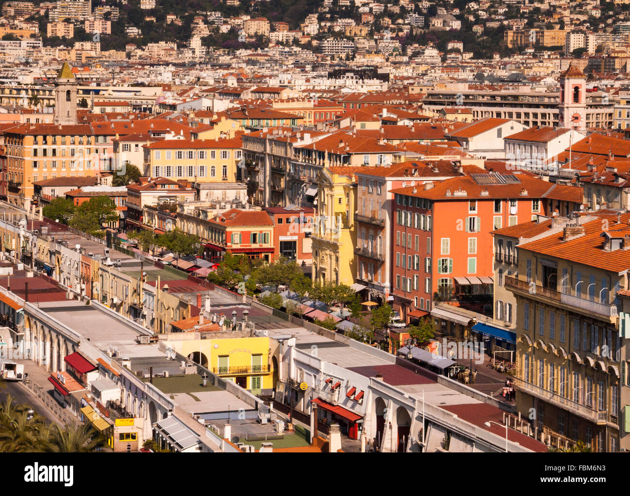 Colourful buildings of Nice - France Stock Photo - Alamy