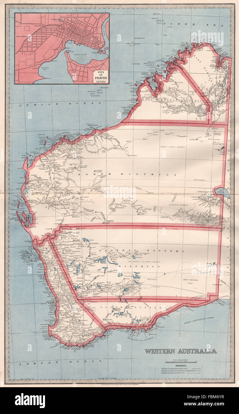 Perth western australia australia maps hi-res stock photography and ...