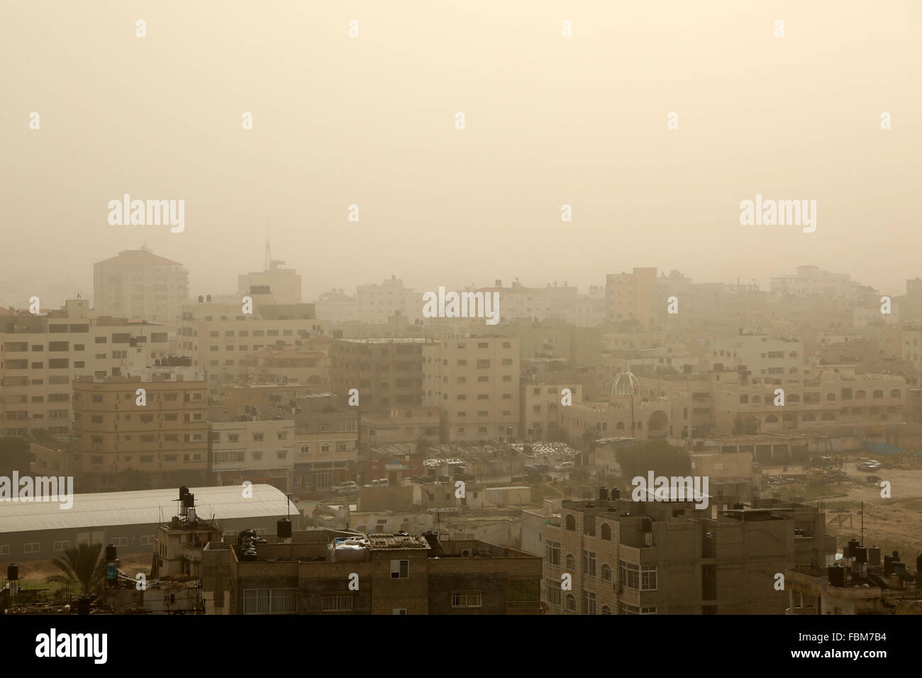 General view of gaza city hi-res stock photography and images - Alamy