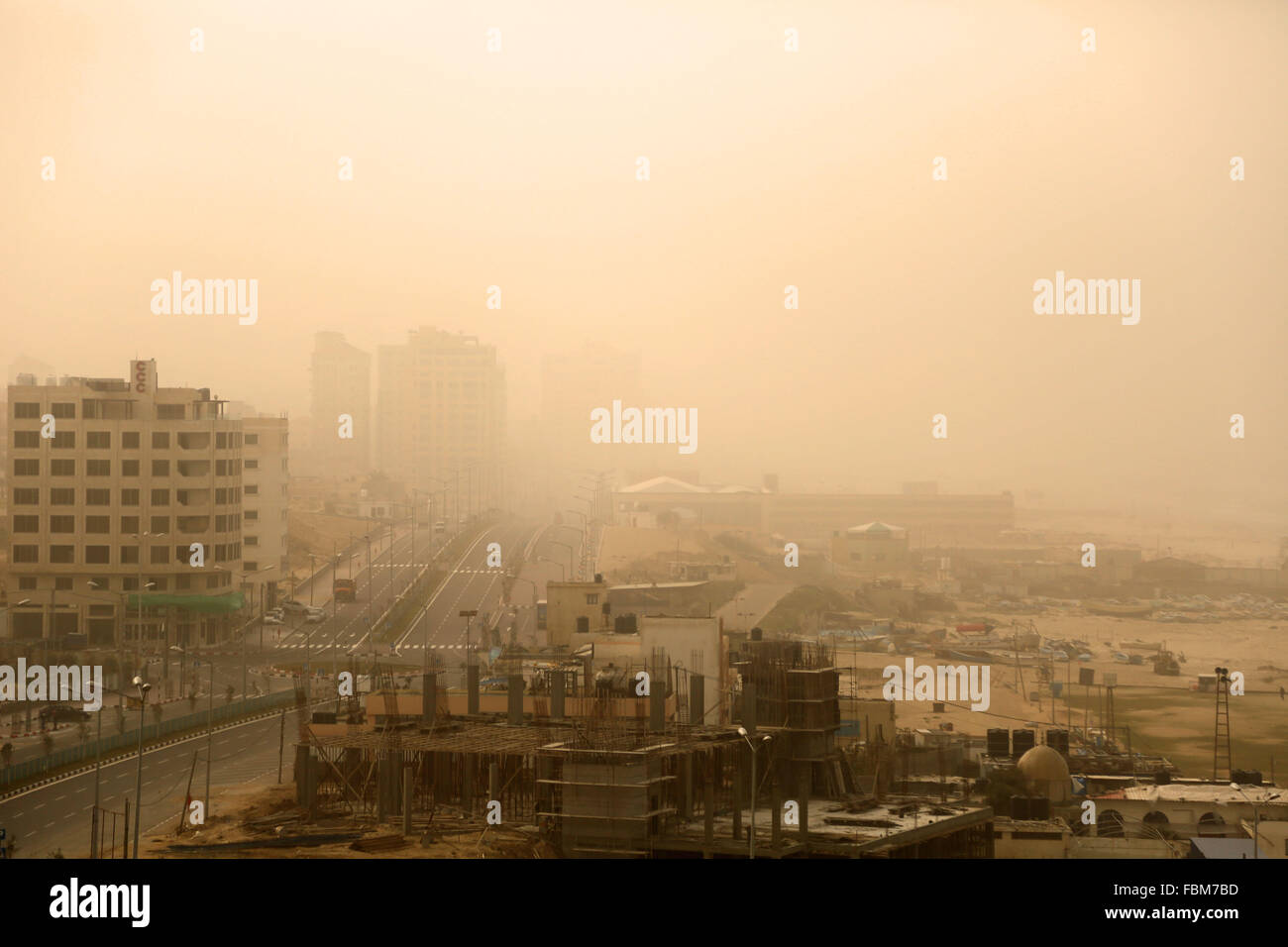General view of gaza city hi-res stock photography and images - Alamy