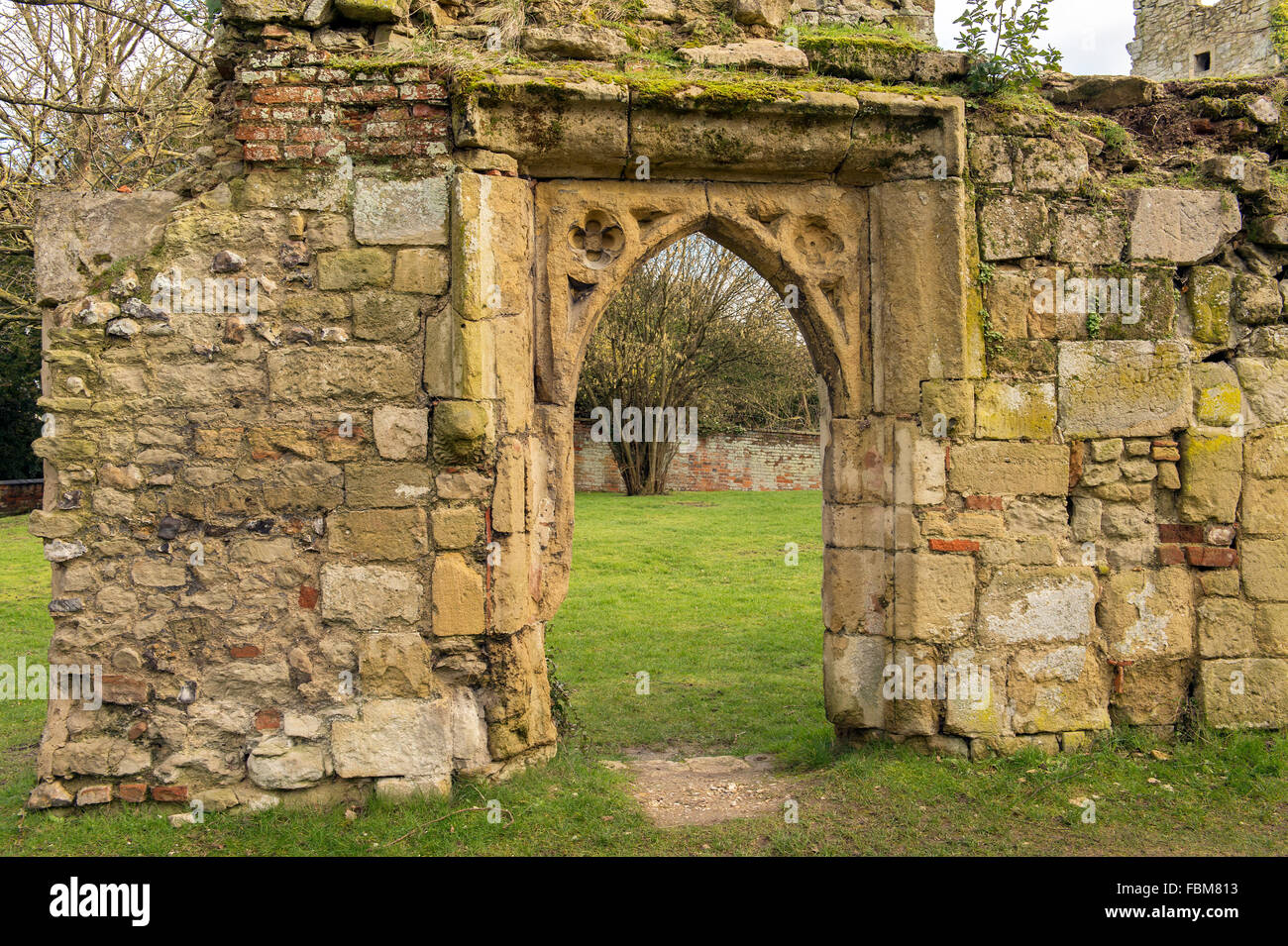Ruins of Wallingford Castle Stock Photo - Alamy